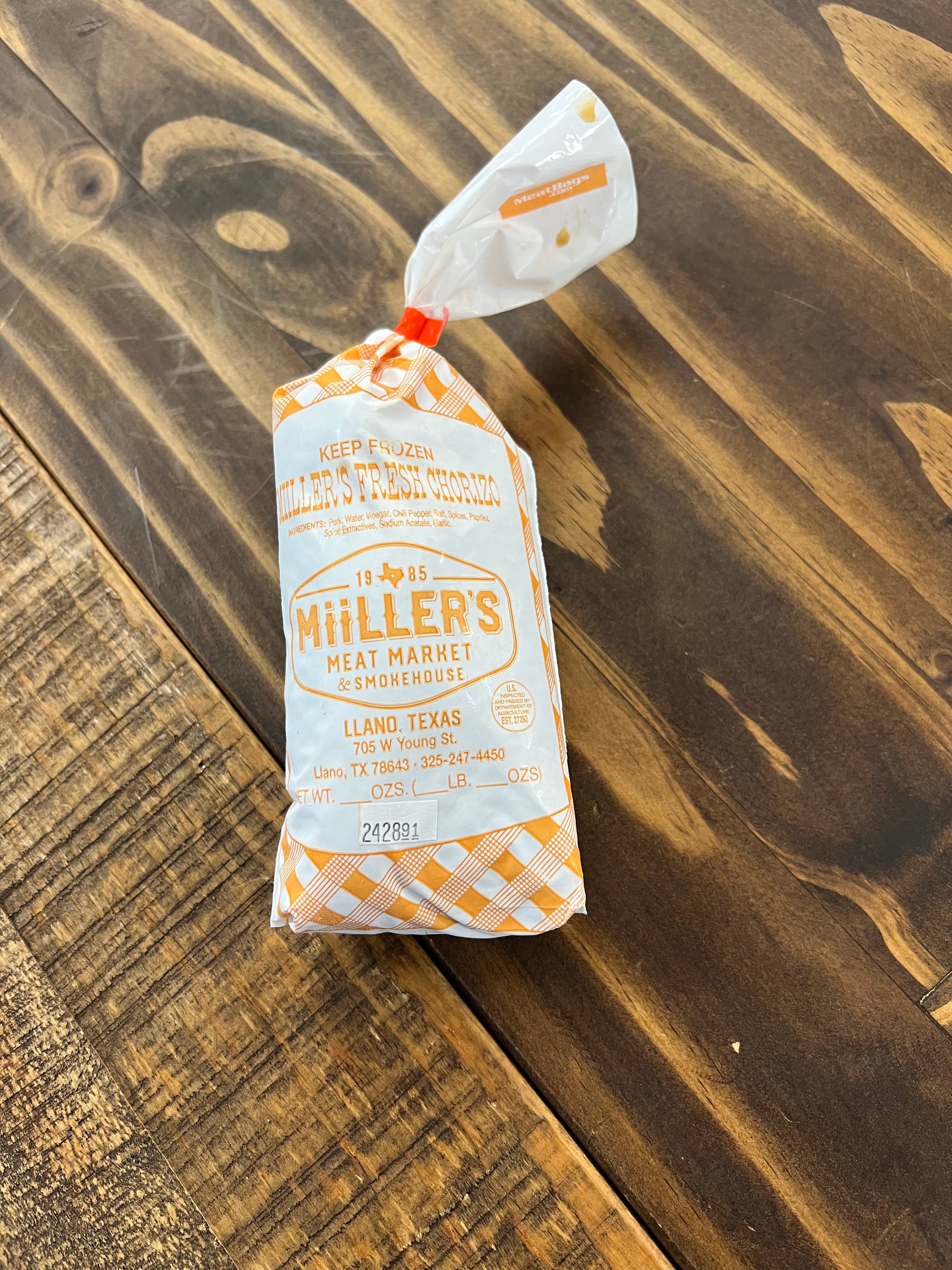 PORK - MIILLER'S SAUSAGE - Leon River Premium Beef